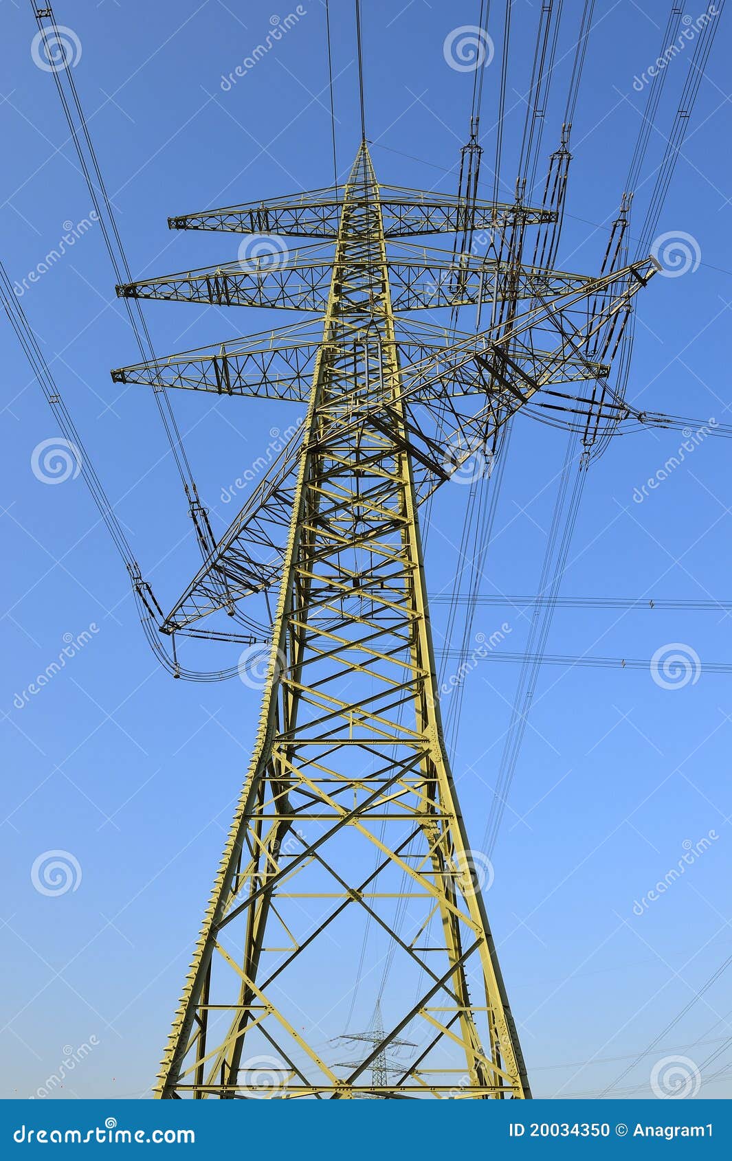 High Tension Electrical Power Stock Photo - Image of production ...
