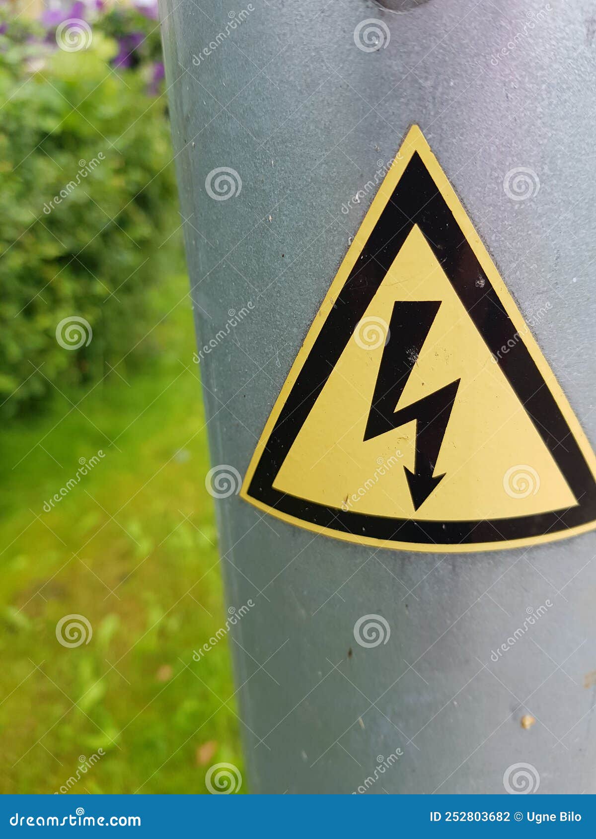 High Tension of Electricity Sign Icon Stock Photo - Image of ...