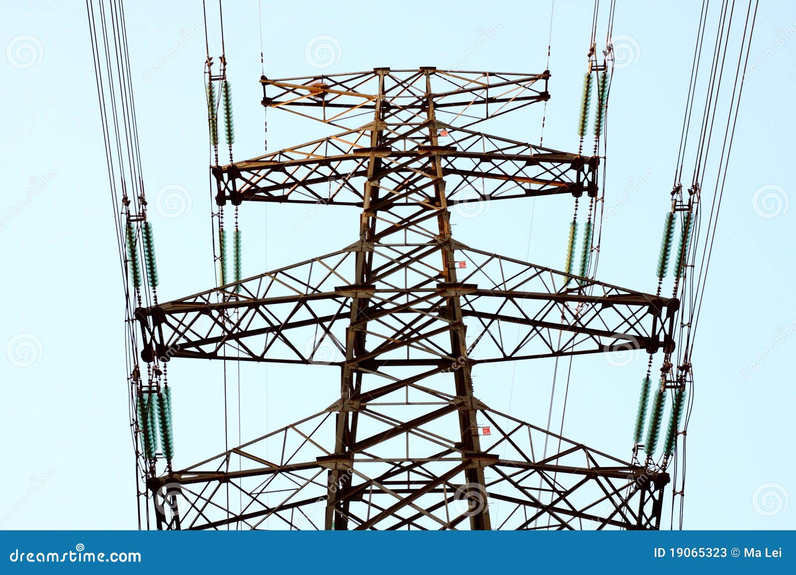 High tension line stock image. Image of wires, power - 19065323