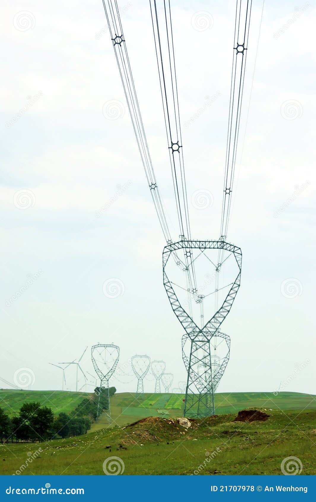 High-tension line stock photo. Image of equipment, line - 21707978