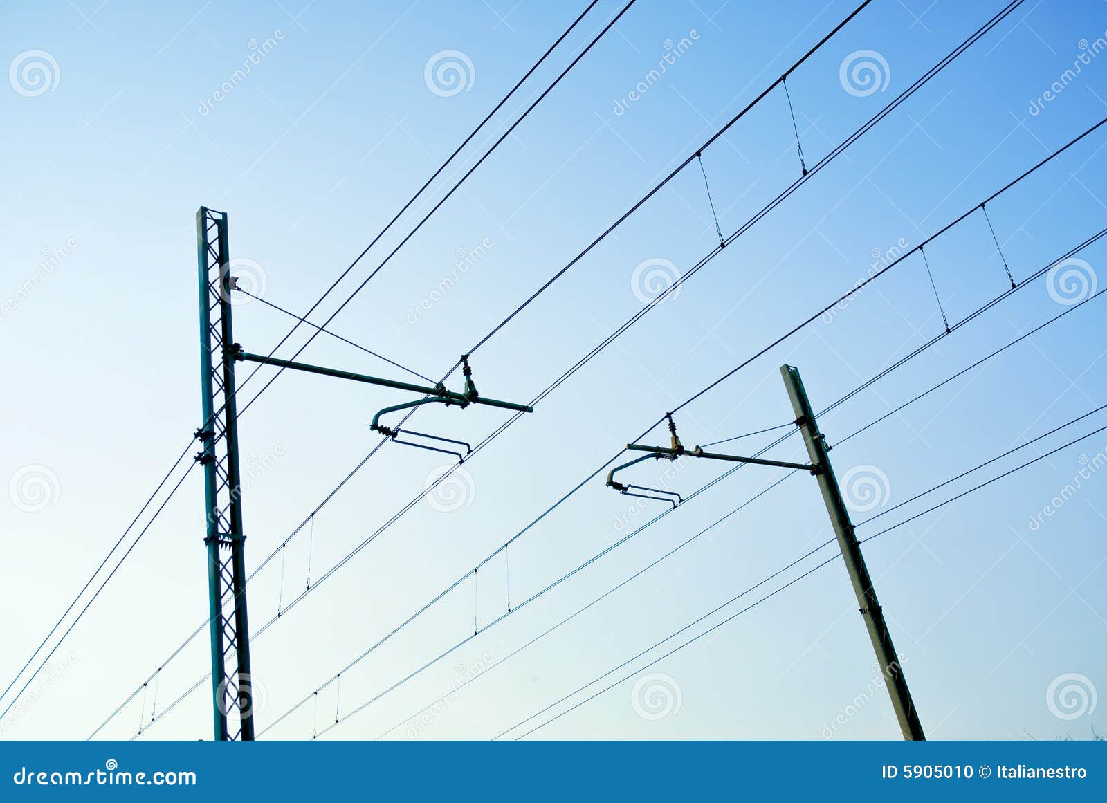 High tension line stock photo. Image of dynamism, ironwork - 5905010