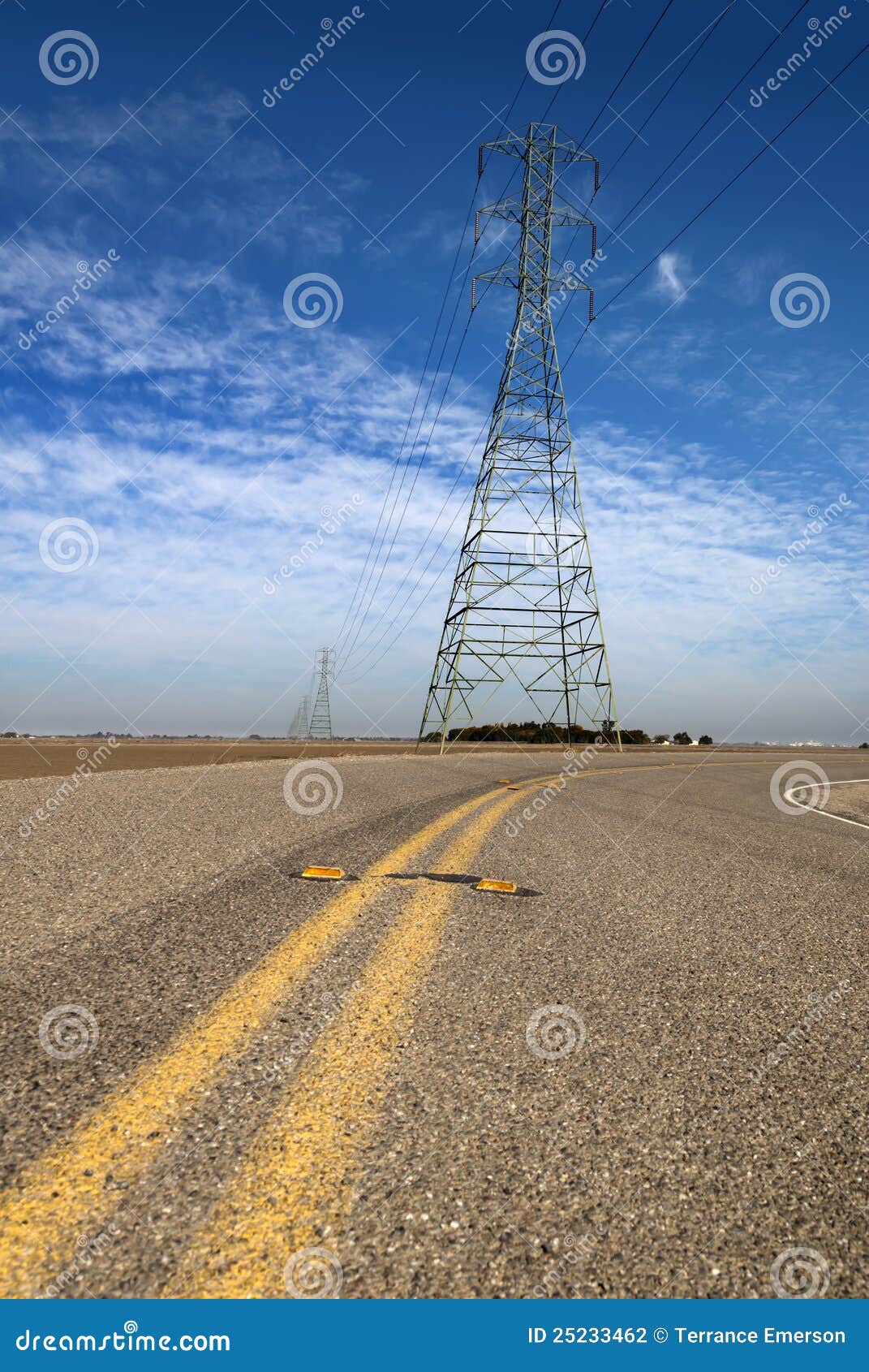 High Tension Lines stock photo. Image of tension, pylon - 25233462