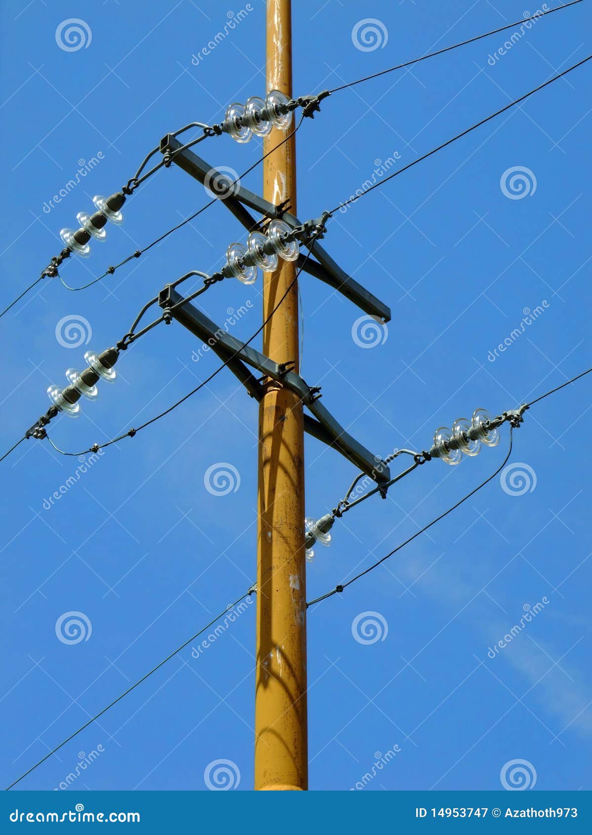 High Tension Power Line stock image. Image of metal, voltage - 14953747