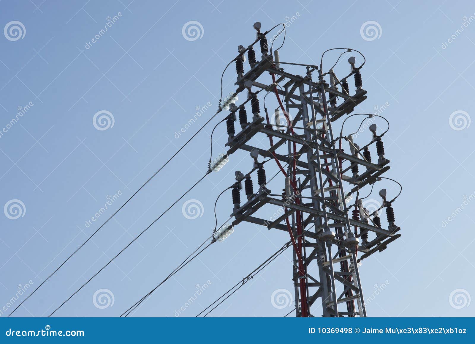 High tension Pylon stock photo. Image of industry, tension - 10369498