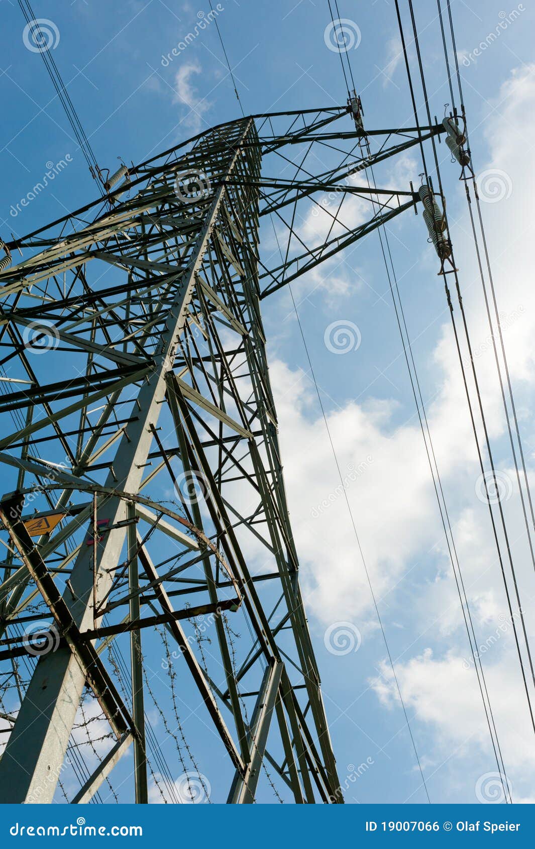 High-tension pylon stock photo. Image of industrial, electrical - 19007066