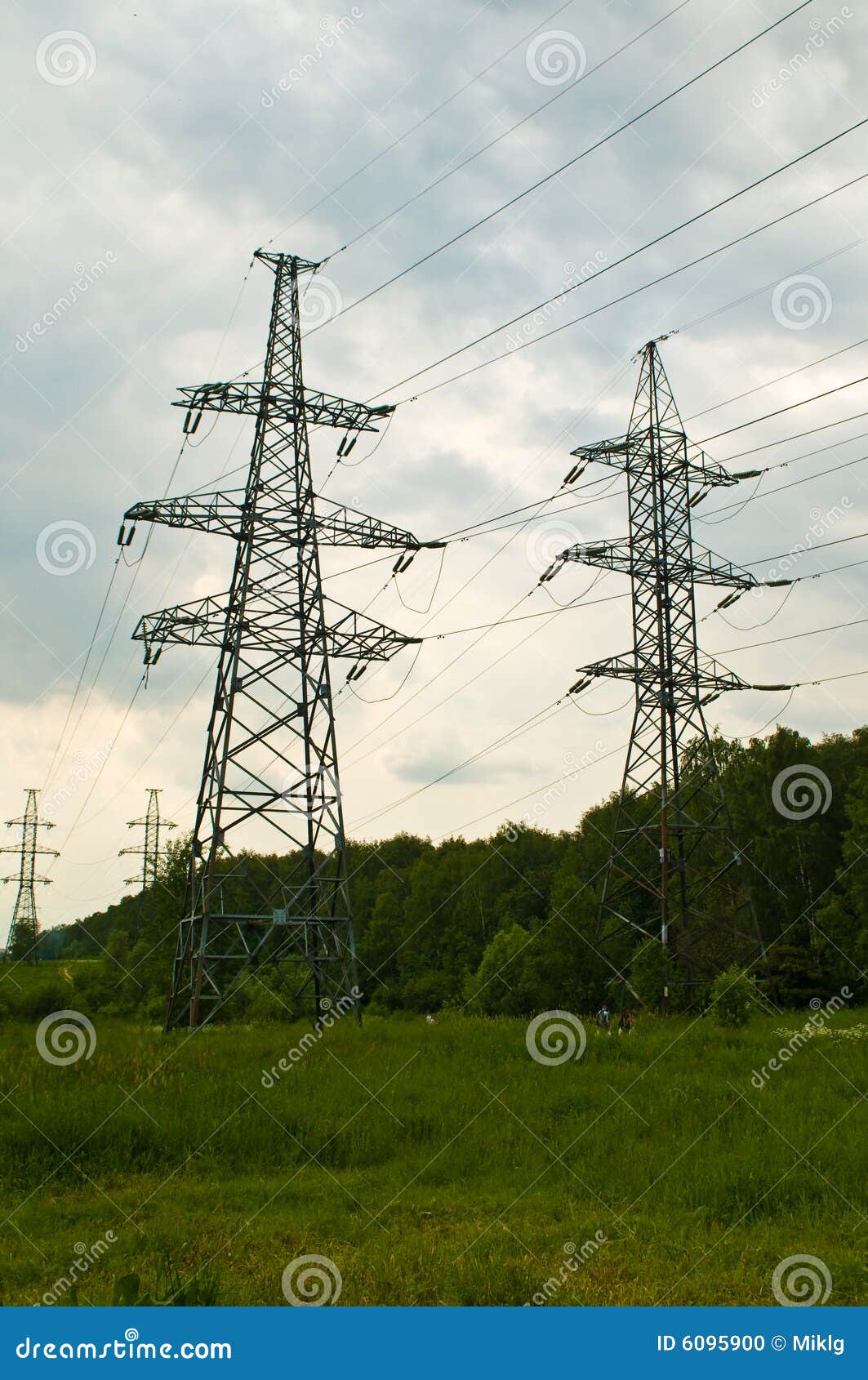 High-tension Transmission Line Picture. Image: 6095900