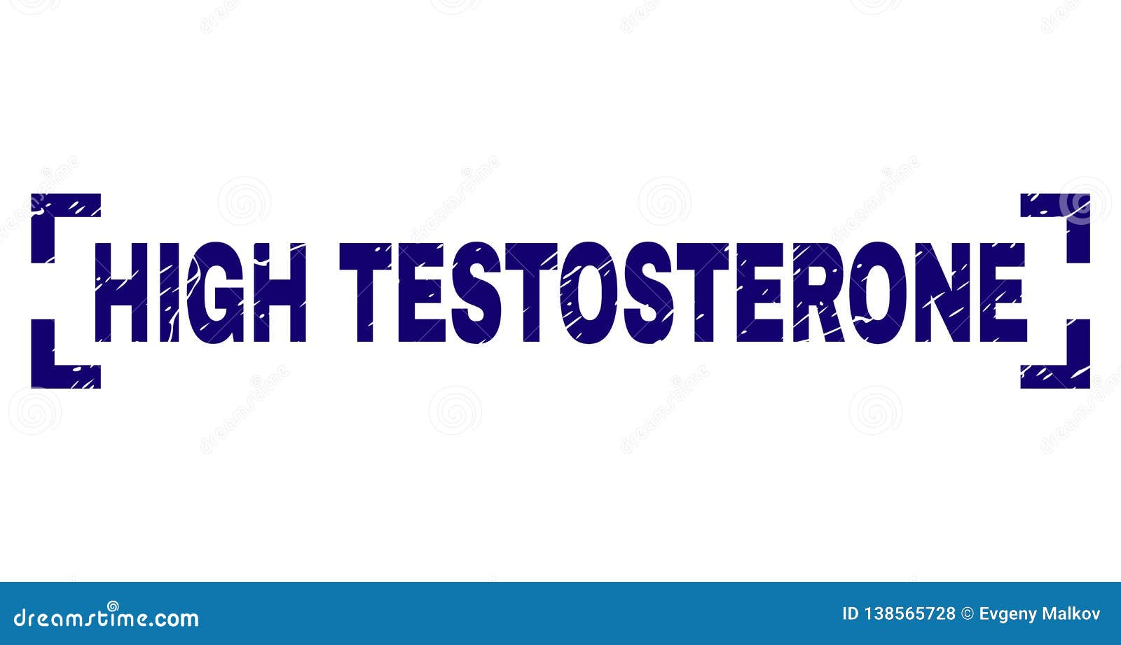 Grunge Textured HIGH TESTOSTERONE Stamp Seal Inside Corners Stock ...