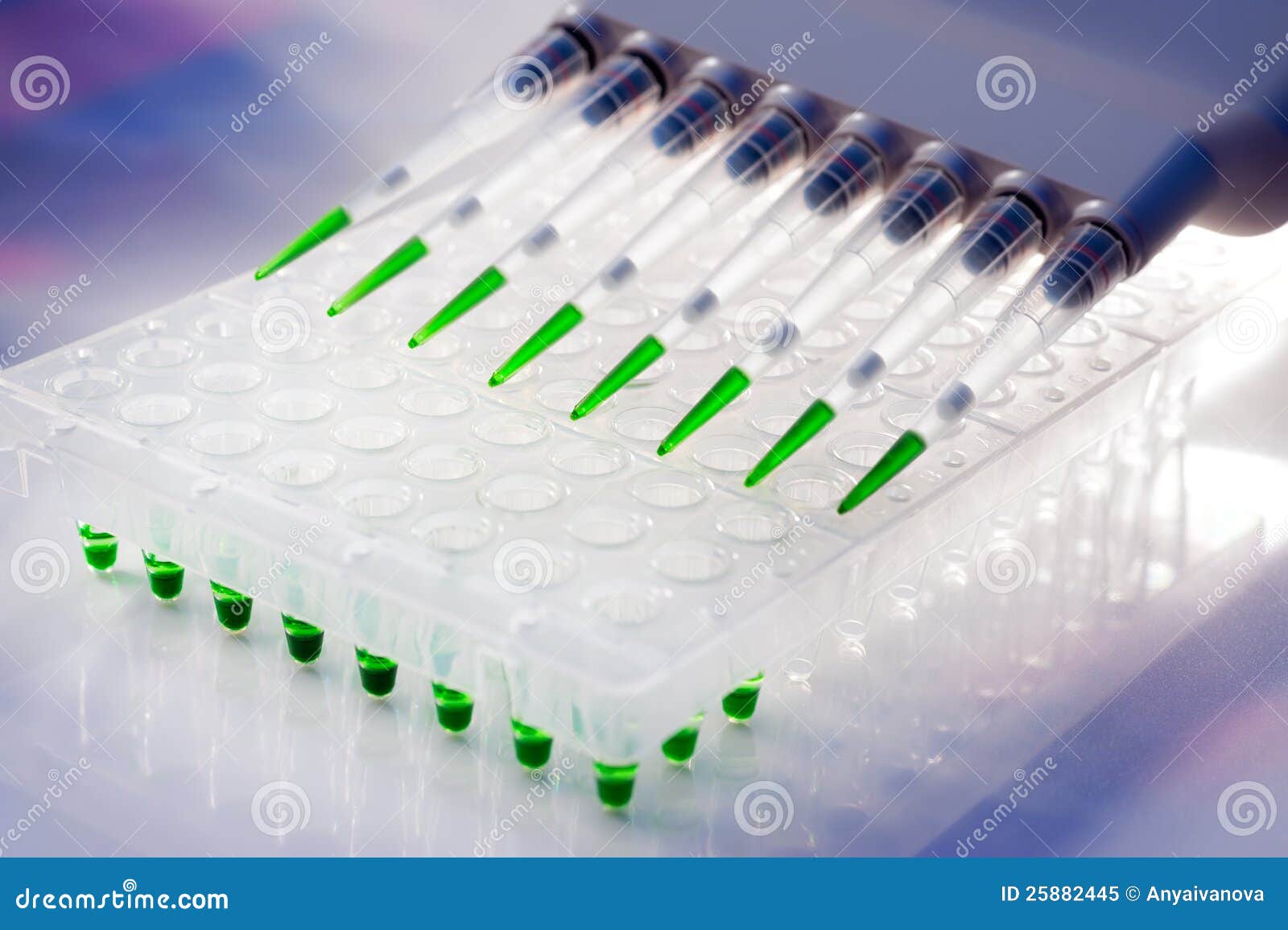 High Throuput DNA Analysis Tools Stock Image - Image of disposable ...