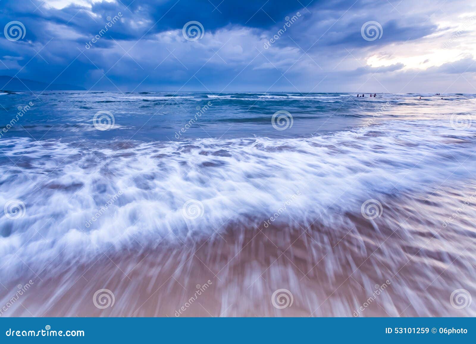 The high tide of close-up stock image. Image of sunset - 53101259