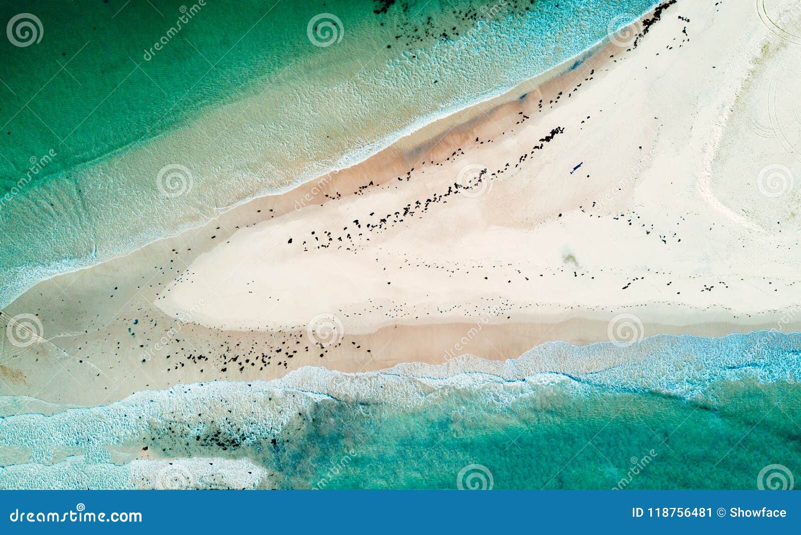 High Tide Over the Sand Spit Stock Image - Image of colours, basqe ...