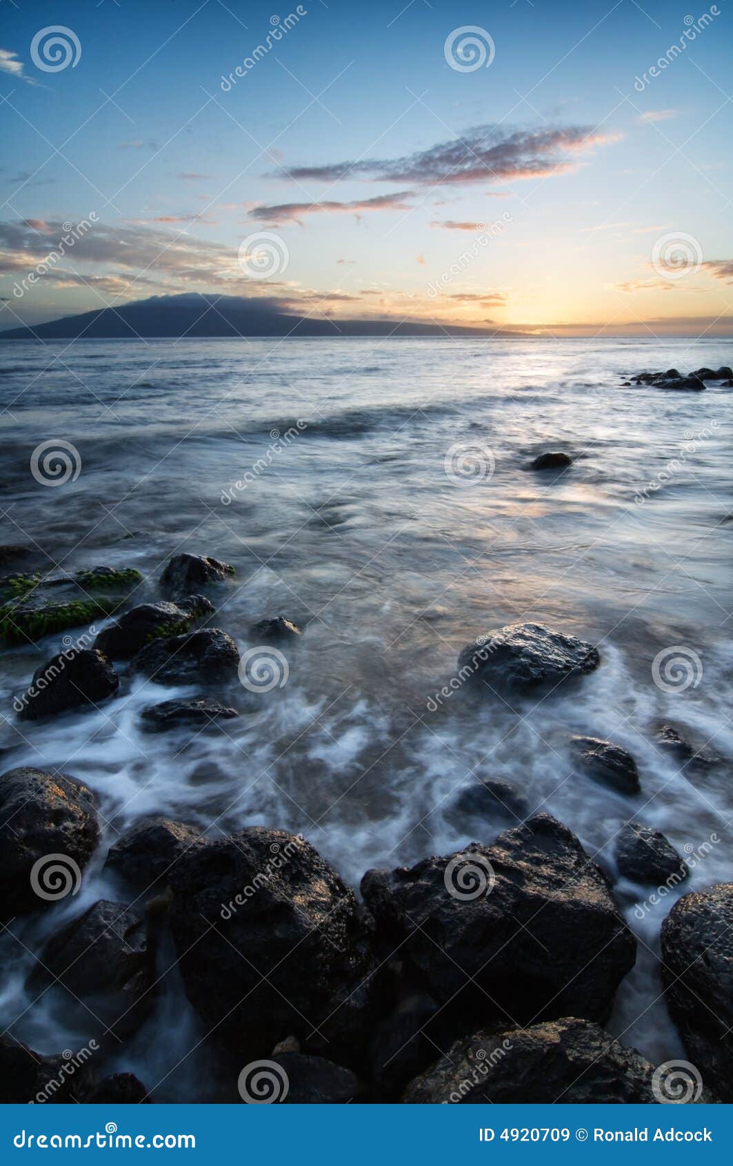 High Tide Sunset stock image. Image of pacific, travel - 4920709