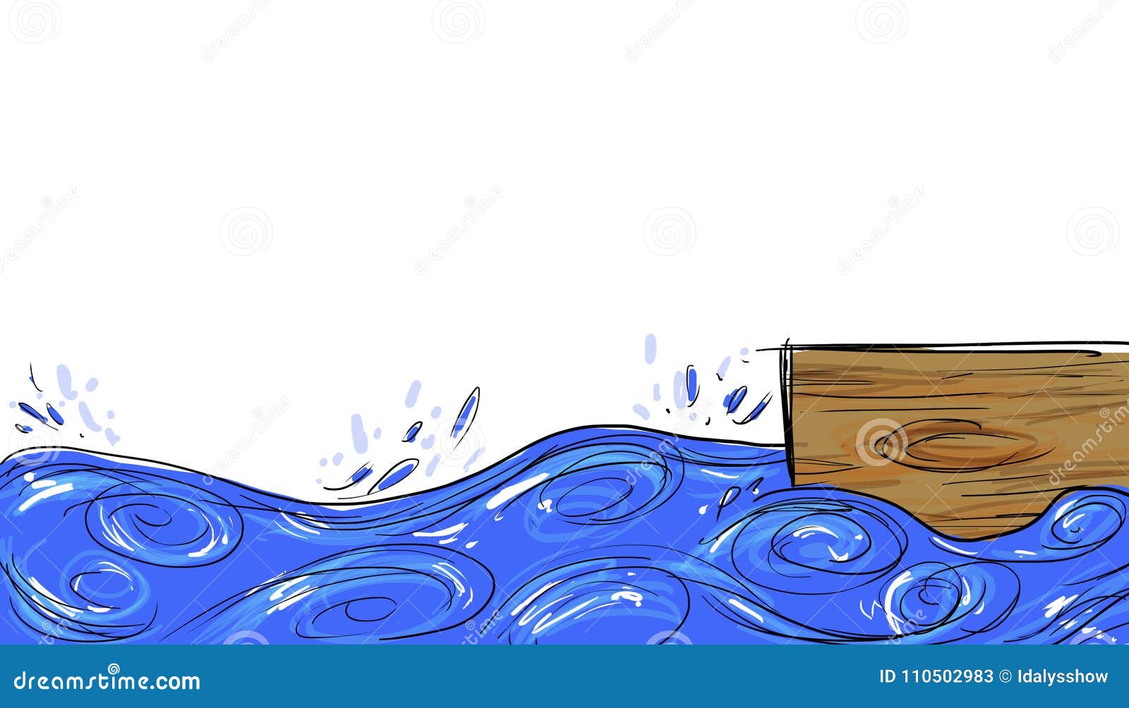 High tide stock illustration. Illustration of high, coast - 110502983