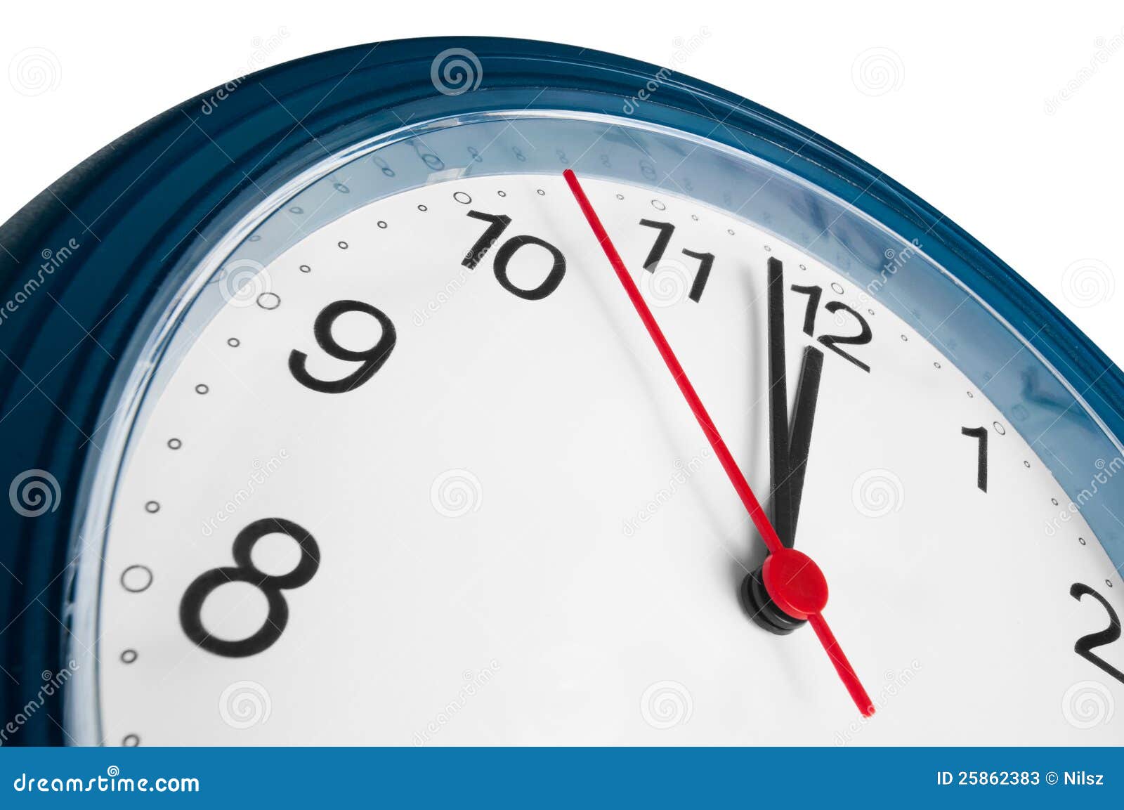High Time Just before Twelve Stock Image - Image of face, minute: 25862383