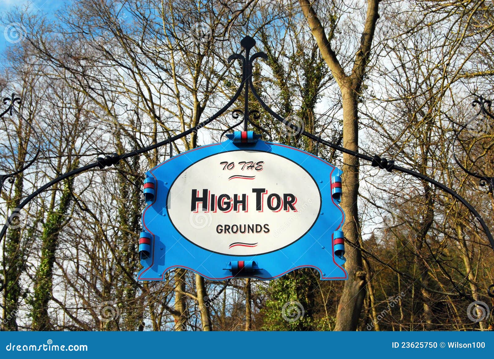 High Tor Sign at Matlock Bath Stock Photo - Image of signage, matlock ...