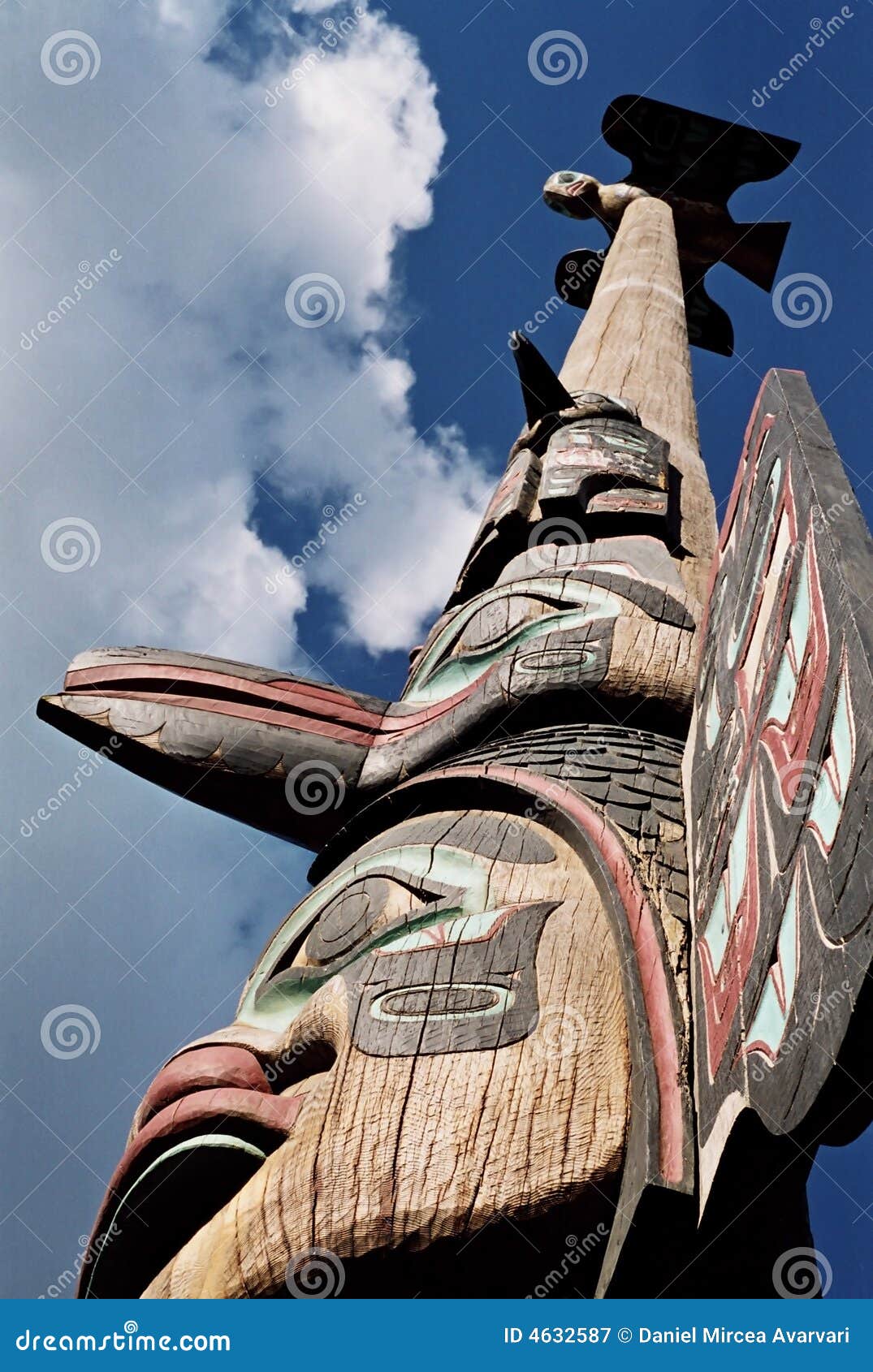 High totem pole stock image. Image of male, america, build - 4632587