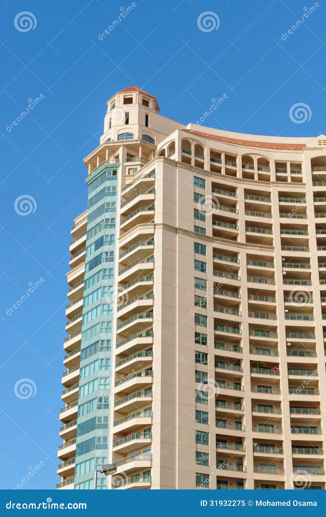 High Tower Building Over Sky Stock Image - Image of architectural ...