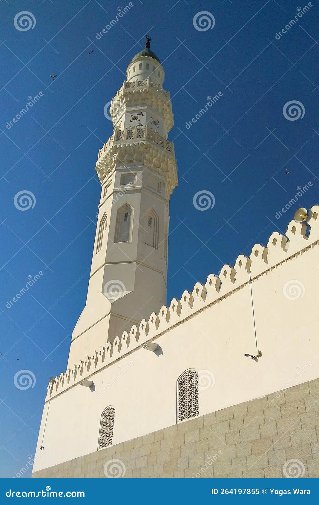 High Tower of Mosque stock image. Image of tower, mosque - 264197855
