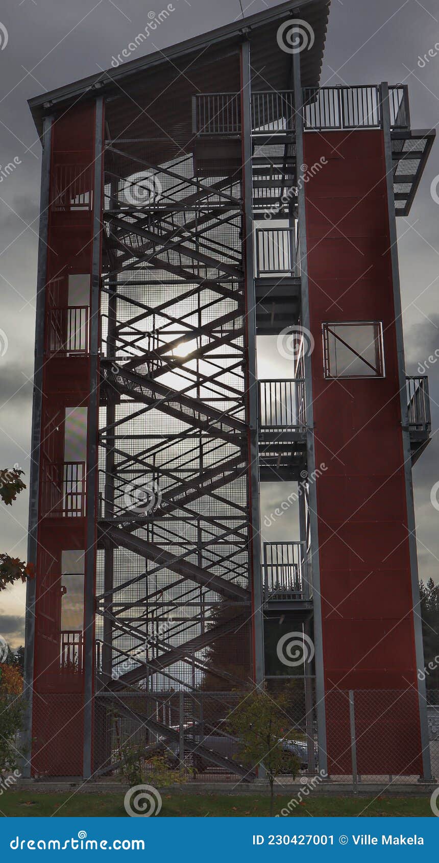 The High Tower is Used by Firefighters for Training Stock Image - Image ...