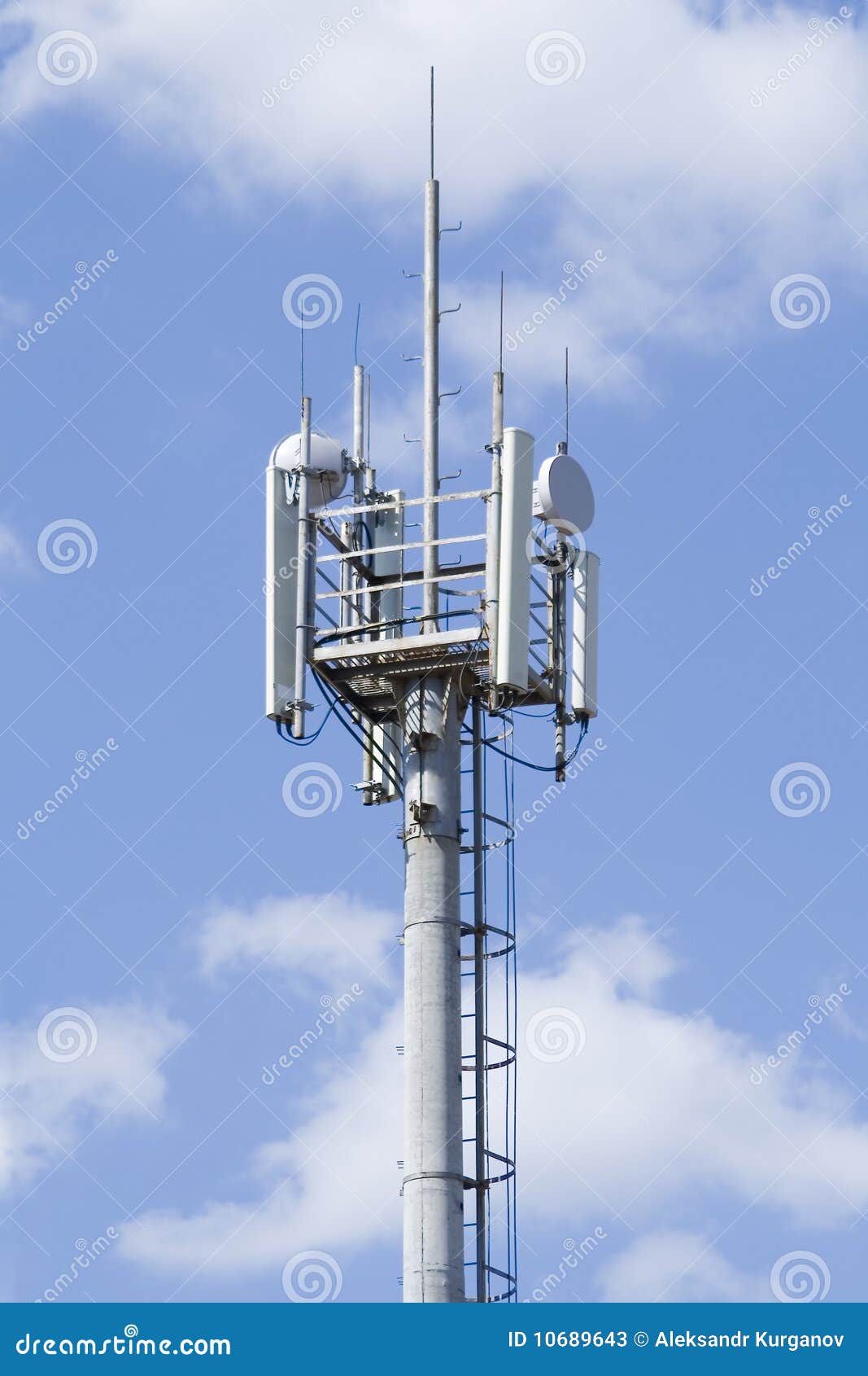 High transmitter tower stock image. Image of communicate - 10689643