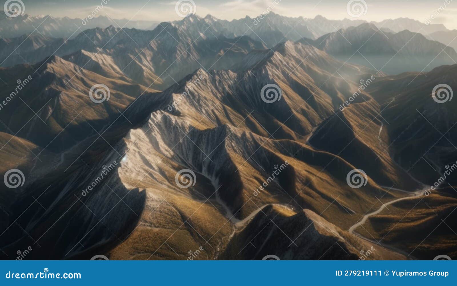 High Up in the Mountain Range, a Majestic Landscape View Generated by ...