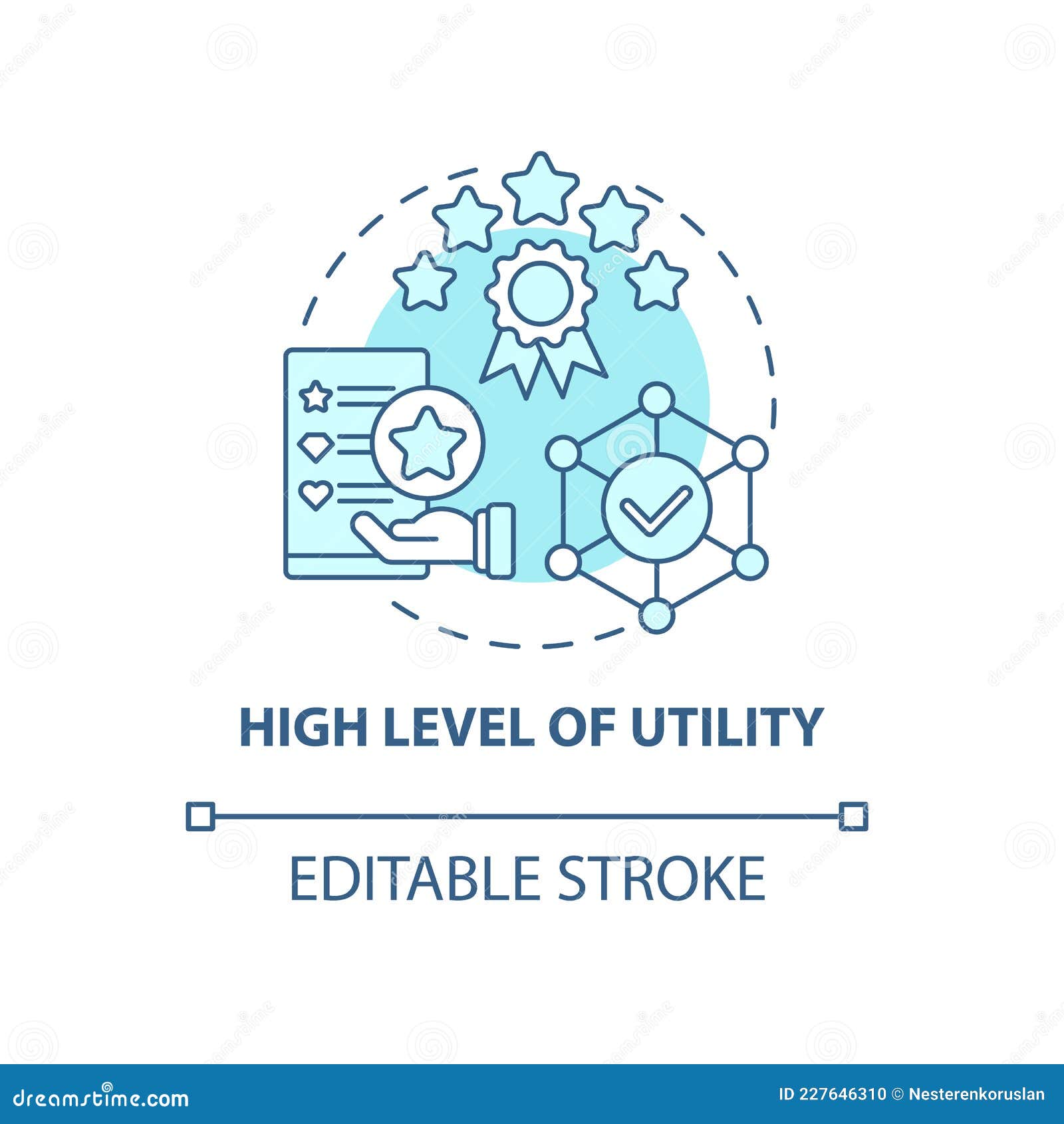 High Utility Level Concept Icon Stock Vector - Illustration of complex ...
