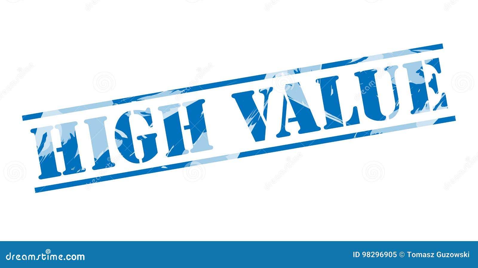 High value blue stamp stock illustration. Illustration of banner - 98296905