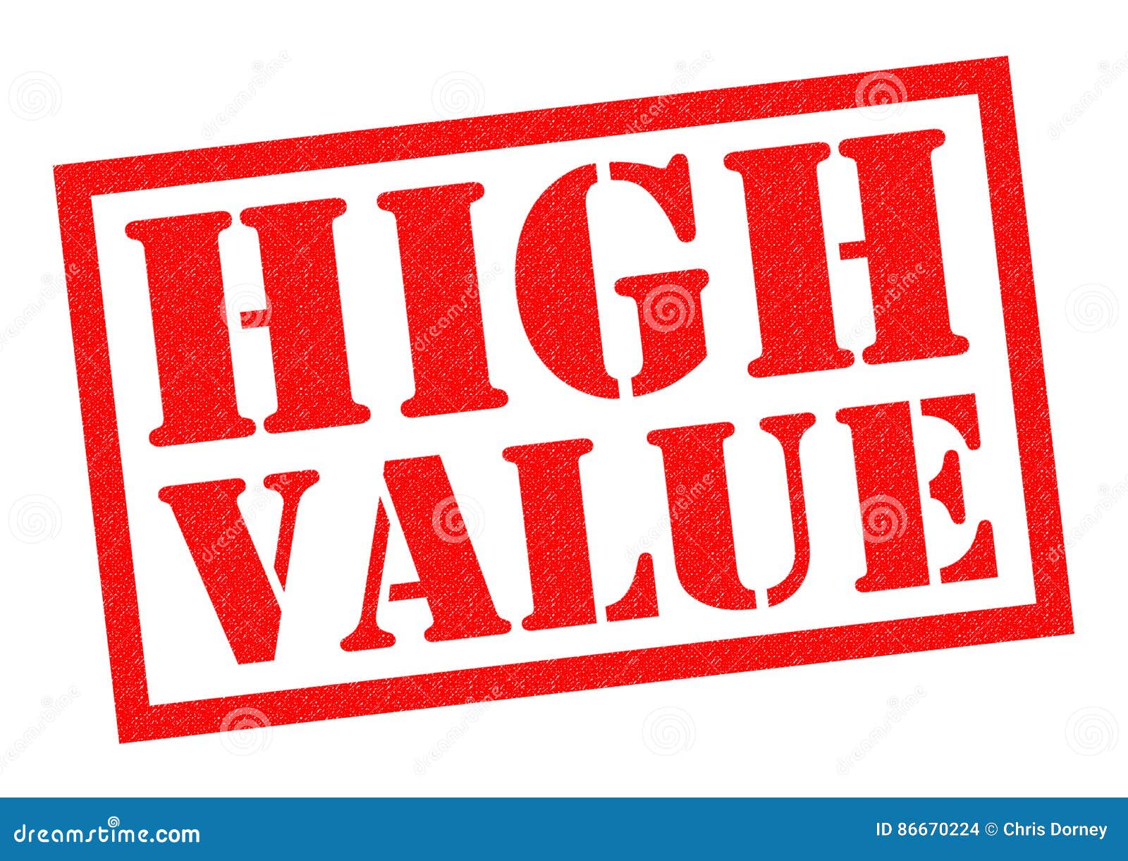 HIGH VALUE stock illustration. Illustration of button - 86670224