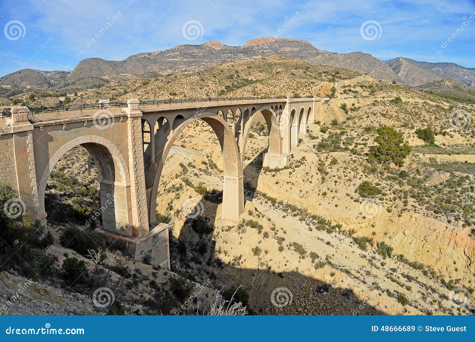 A High Viaduct - Bridge in the Mountains Stock Image - Image of kindle ...