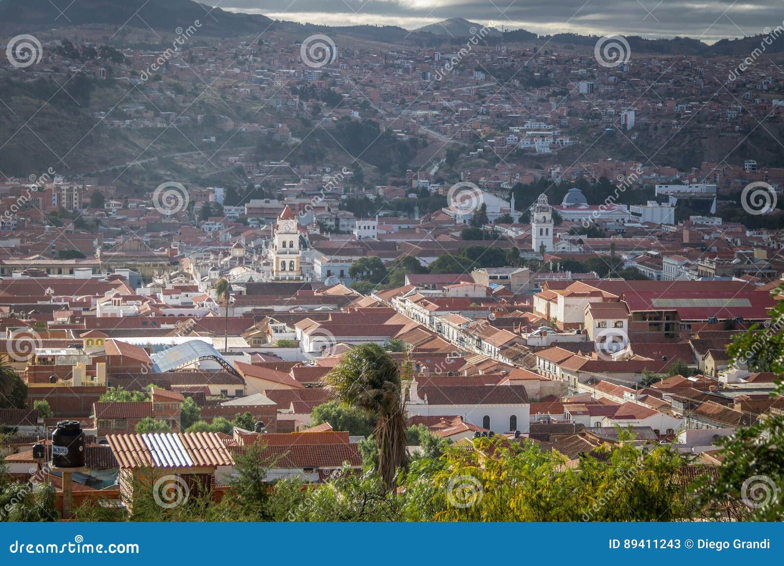 High View of City of Sucre, Bolivia Editorial Stock Photo - Image of ...