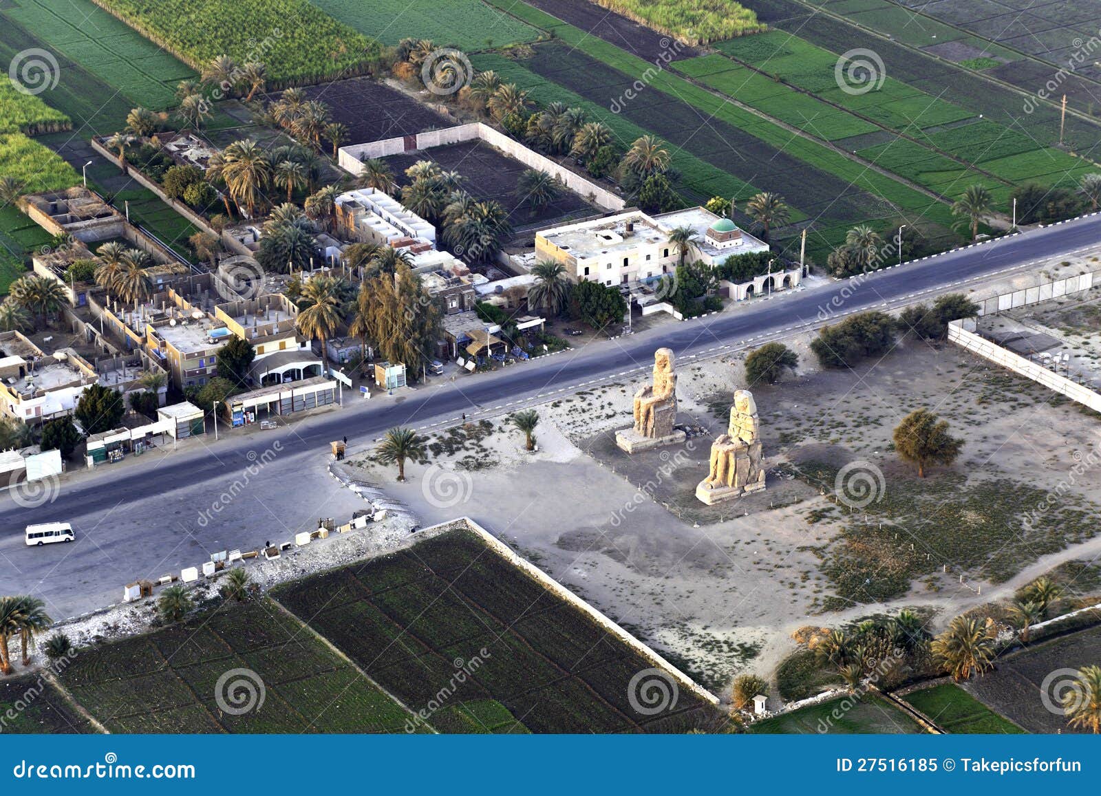 Colossi Of Memnon, Massive Stone Statues Of Pharaoh Amenhotep III In ...