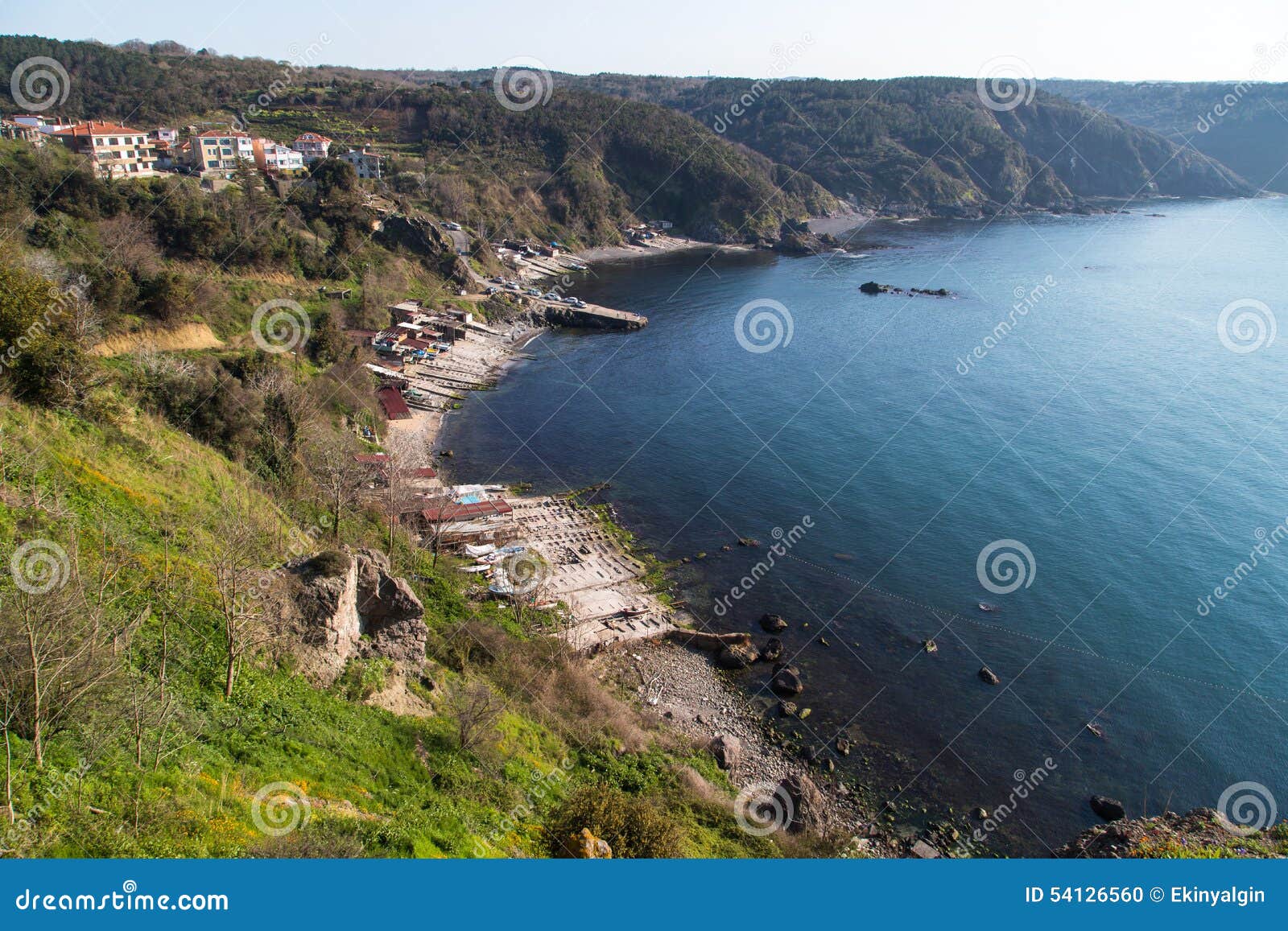 High View of Cove stock photo. Image of maritime, nature - 54126560