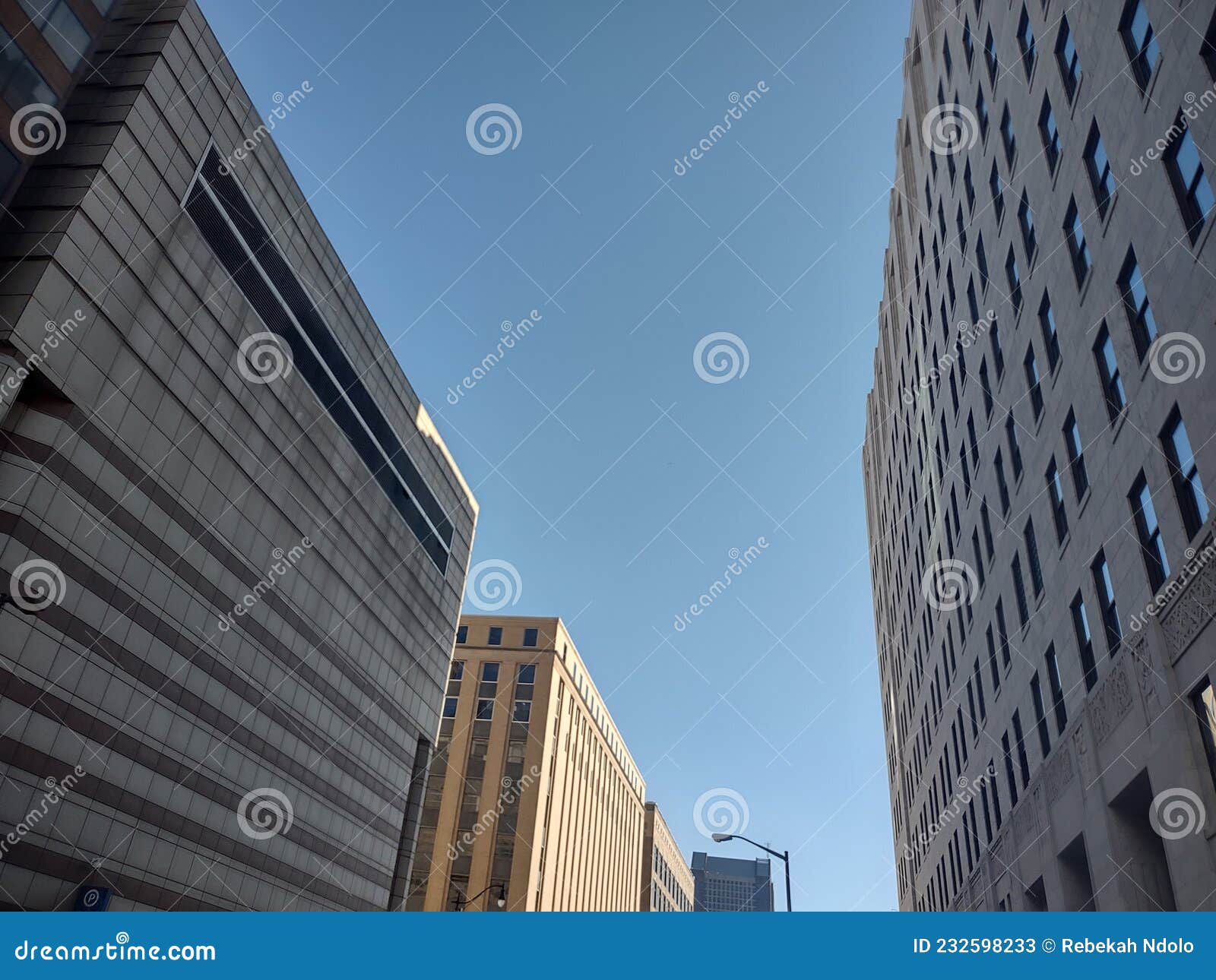 High View Downtown Buildings Stock Image - Image of tower, buildings ...