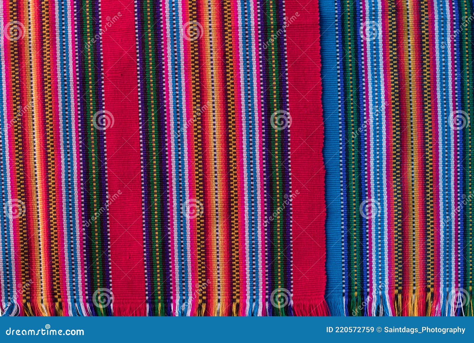 High View of Tablecloth with Linear Patterns Made of Cotton Woven and ...