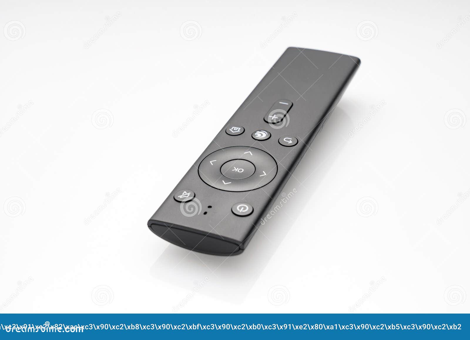 High Viewing Angle of the Remote Control on a White Background Stock ...