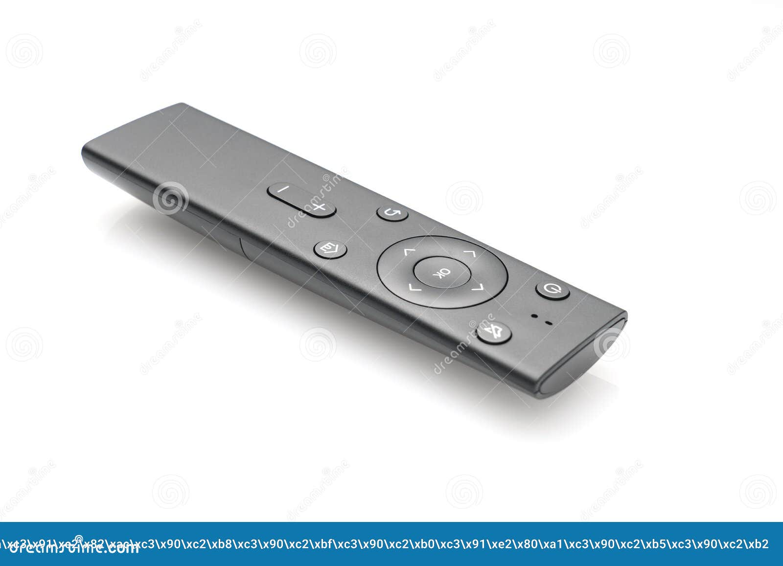 High Viewing Angle of the Remote Control on a White Background Stock ...