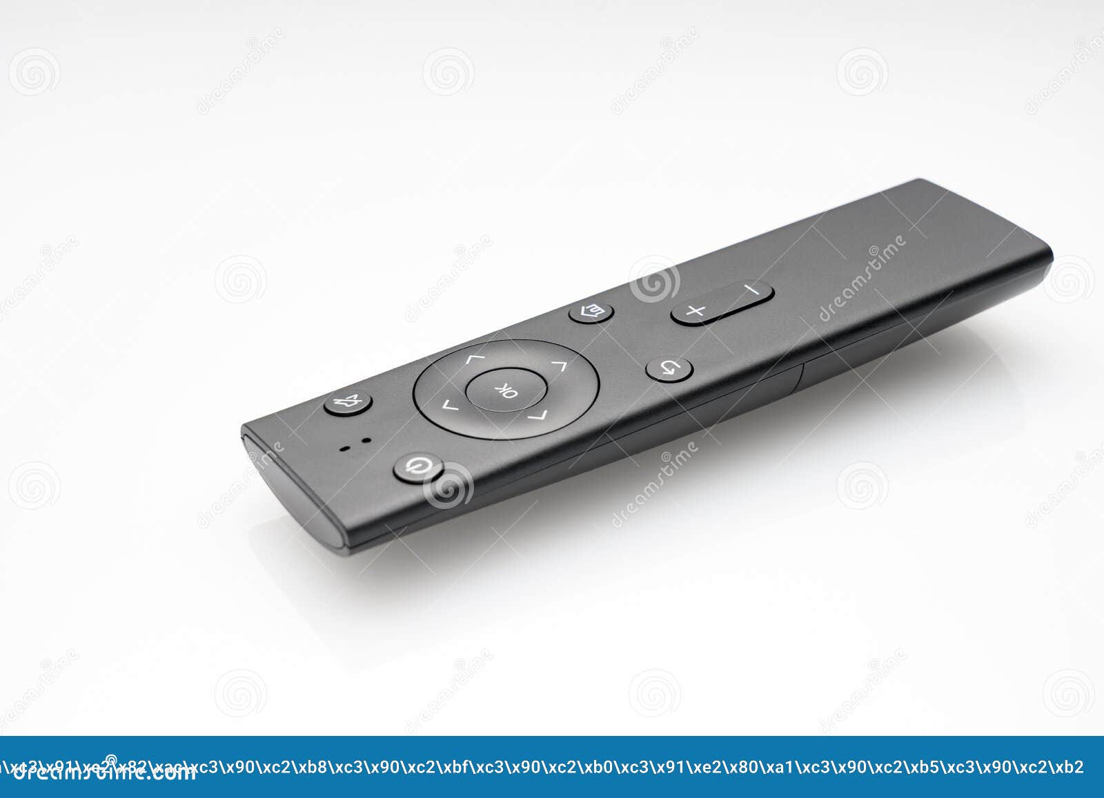 High Viewing Angle of the Remote Control on a White Background Stock ...