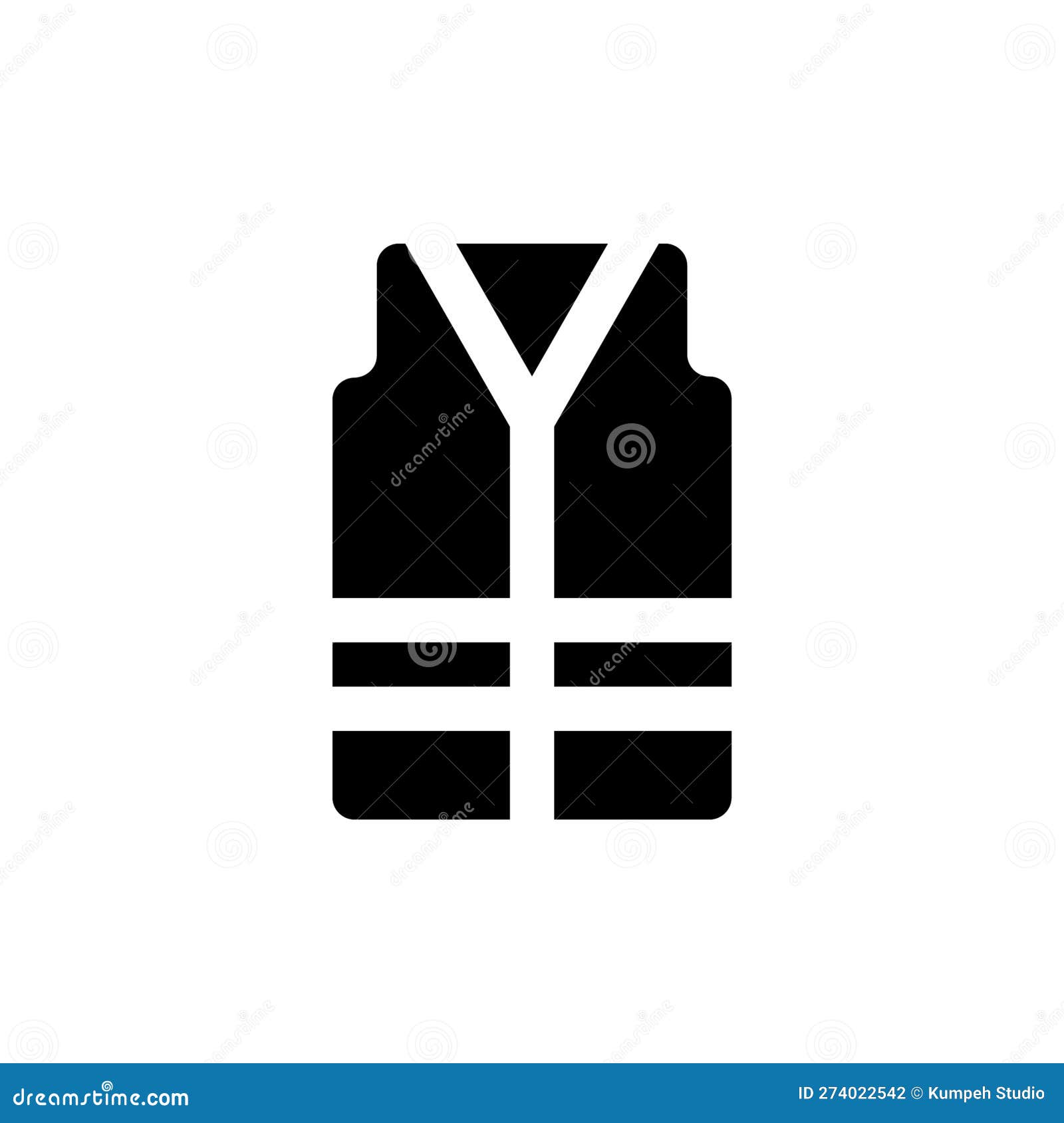 High Visibility Vest IconHigh Visibility Vest Icon Vector Illustration ...