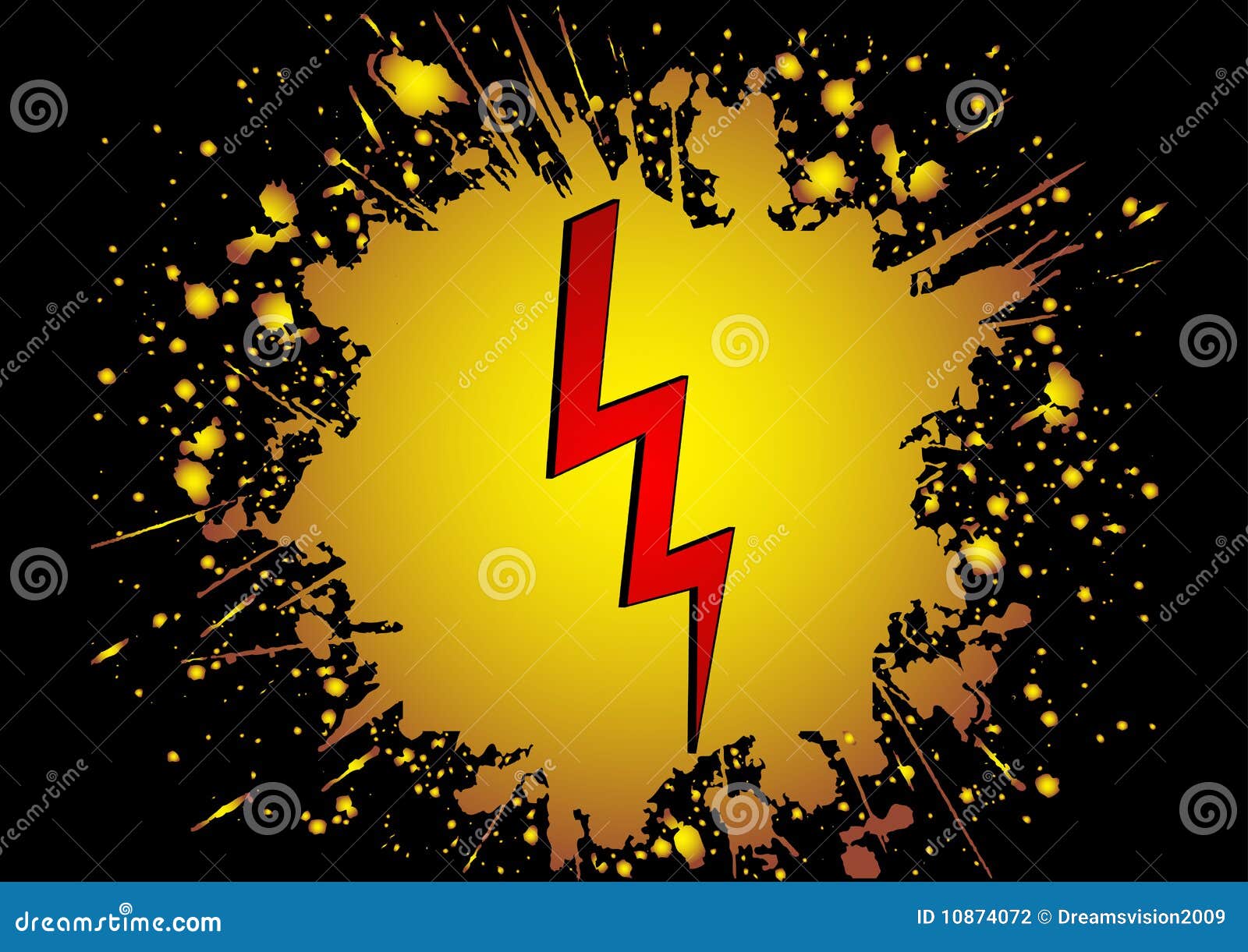 High Voltage Sign Cartoon Vector | CartoonDealer.com #7392531