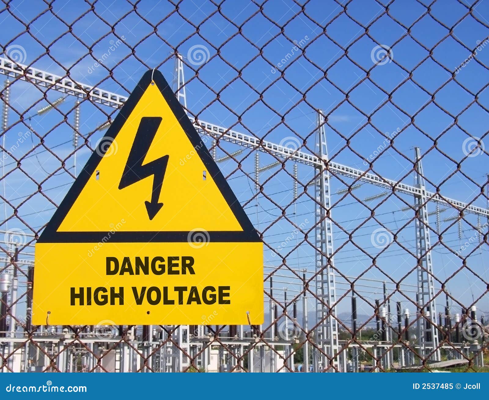 High Voltage stock image. Image of restricted, energy - 2537485