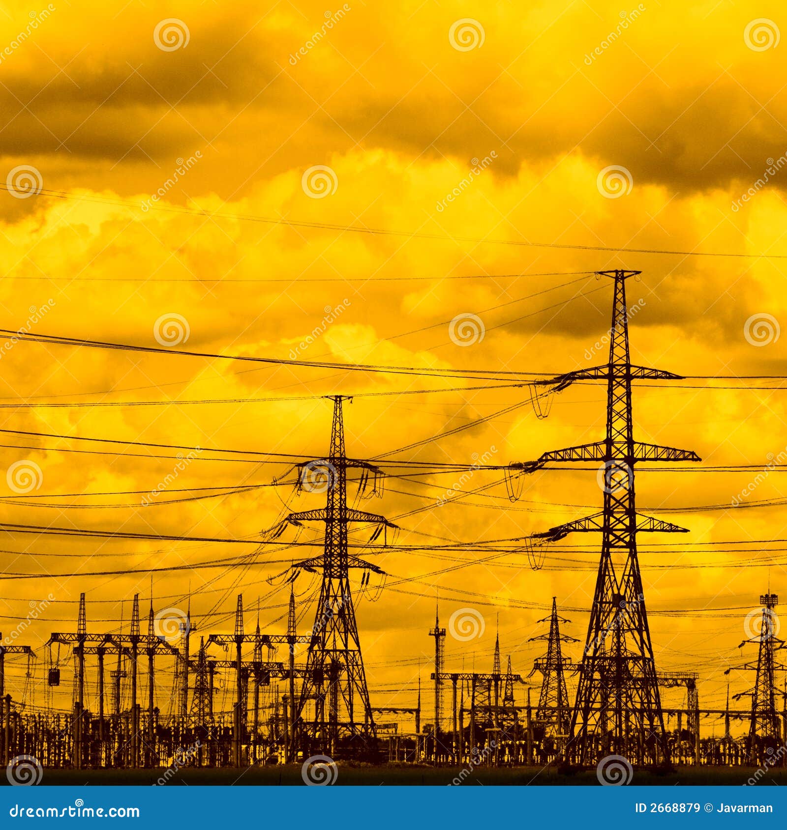 High voltage stock image. Image of electricity, connection - 2668879