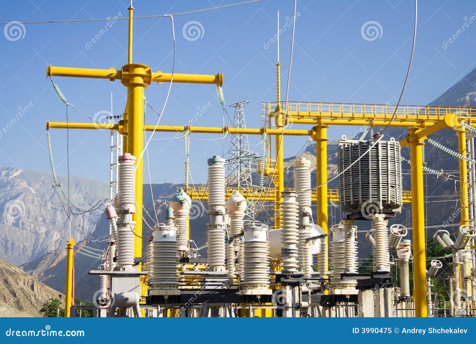 High voltage stock image. Image of high, cable, component - 3990475