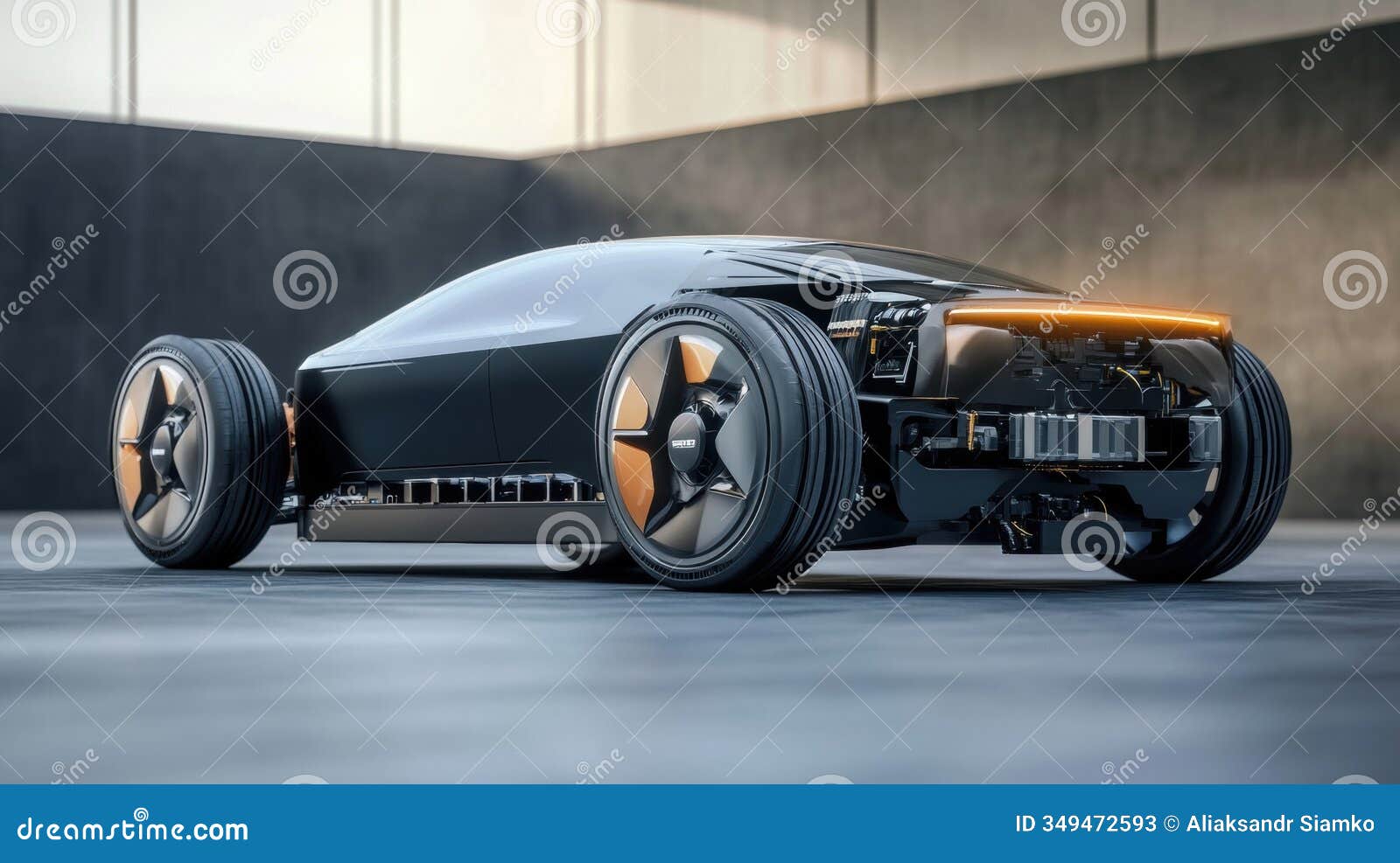 High-voltage Battery Technology for Modern Electric Vehicles Stock ...