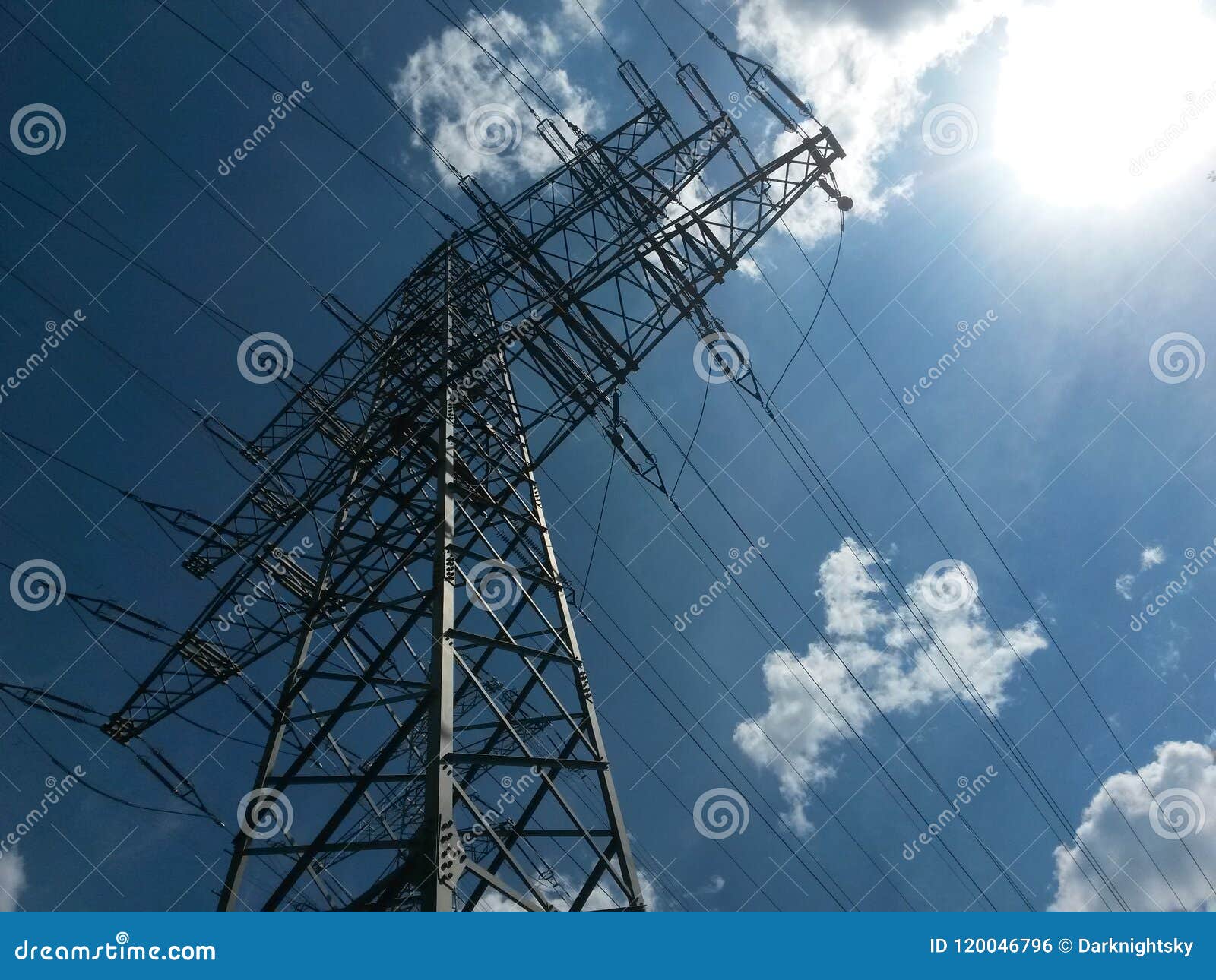 High Voltage Cable Pylon Stock Photography | CartoonDealer.com #120046796