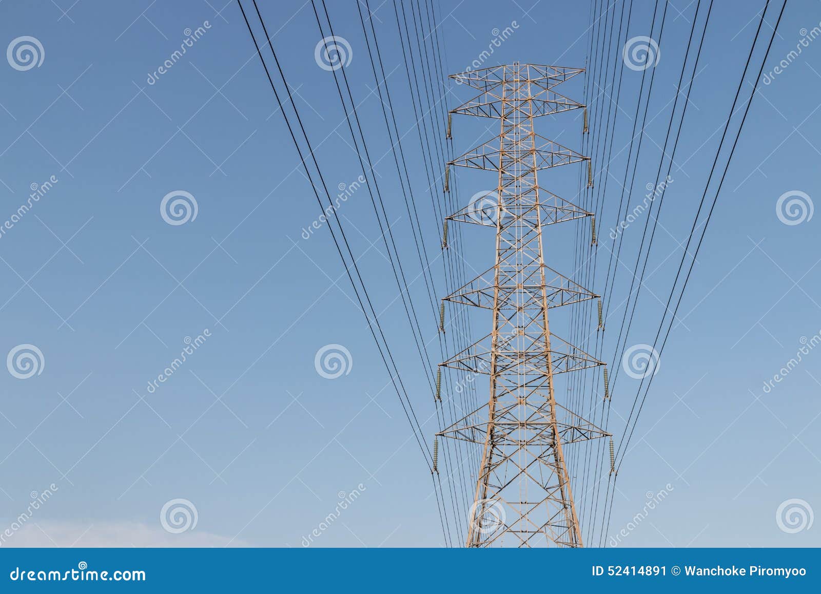 Cables And Tower Of A Suspension Bridge Royalty-Free Stock Photo ...