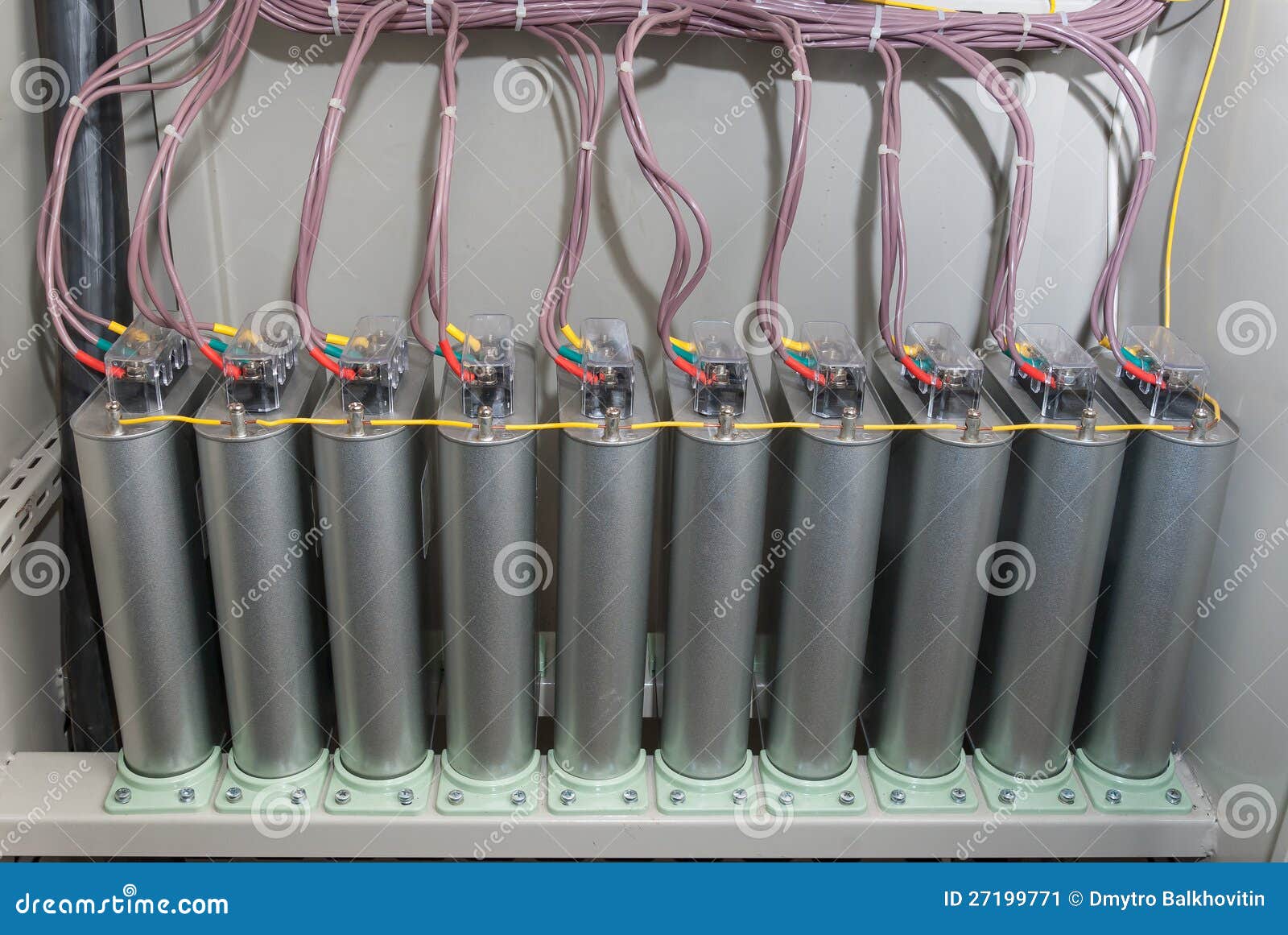 High-voltage capacitors stock image. Image of engineer - 27199771