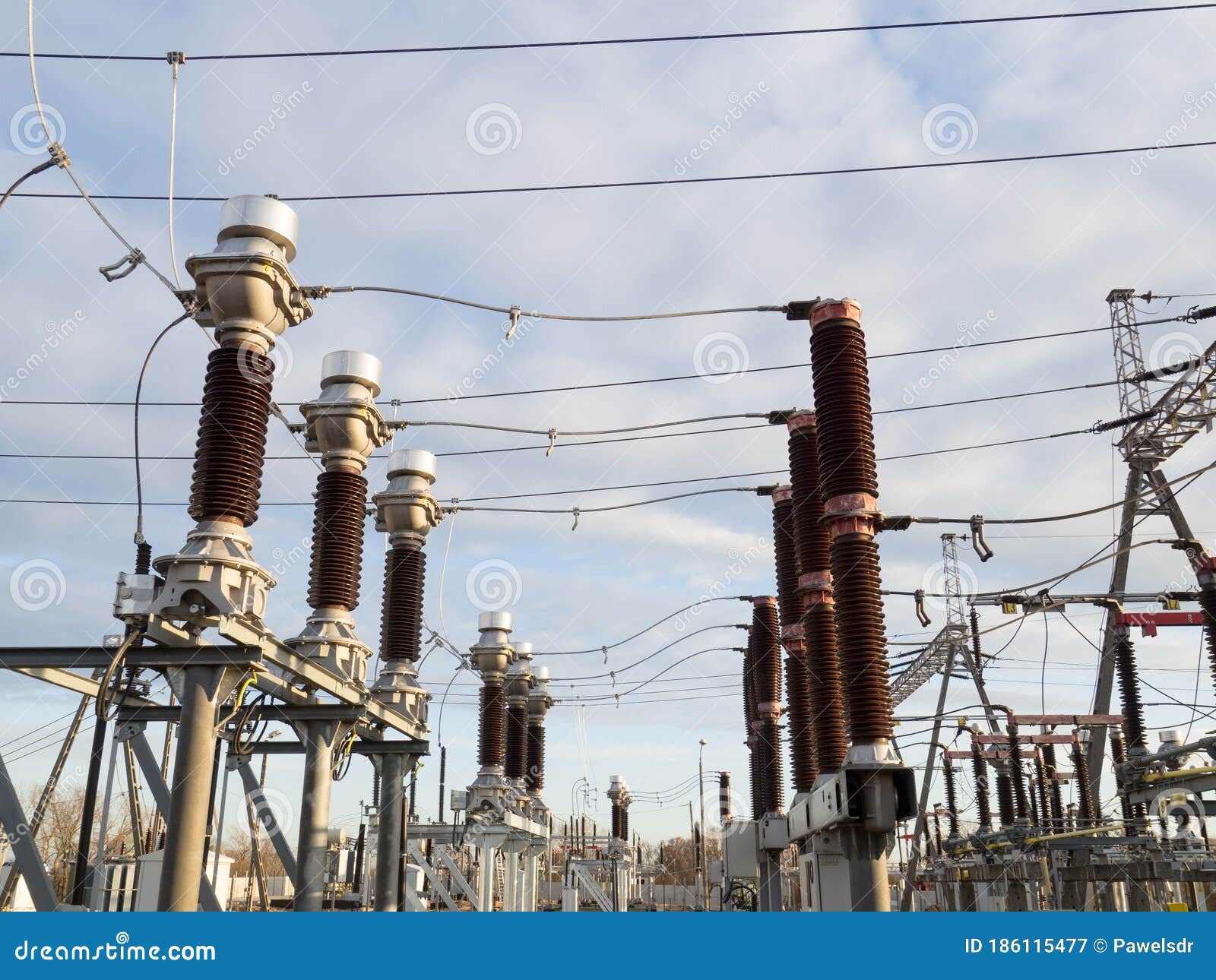 High Voltage Current Transformers And Cicriut Breakers At Power ...