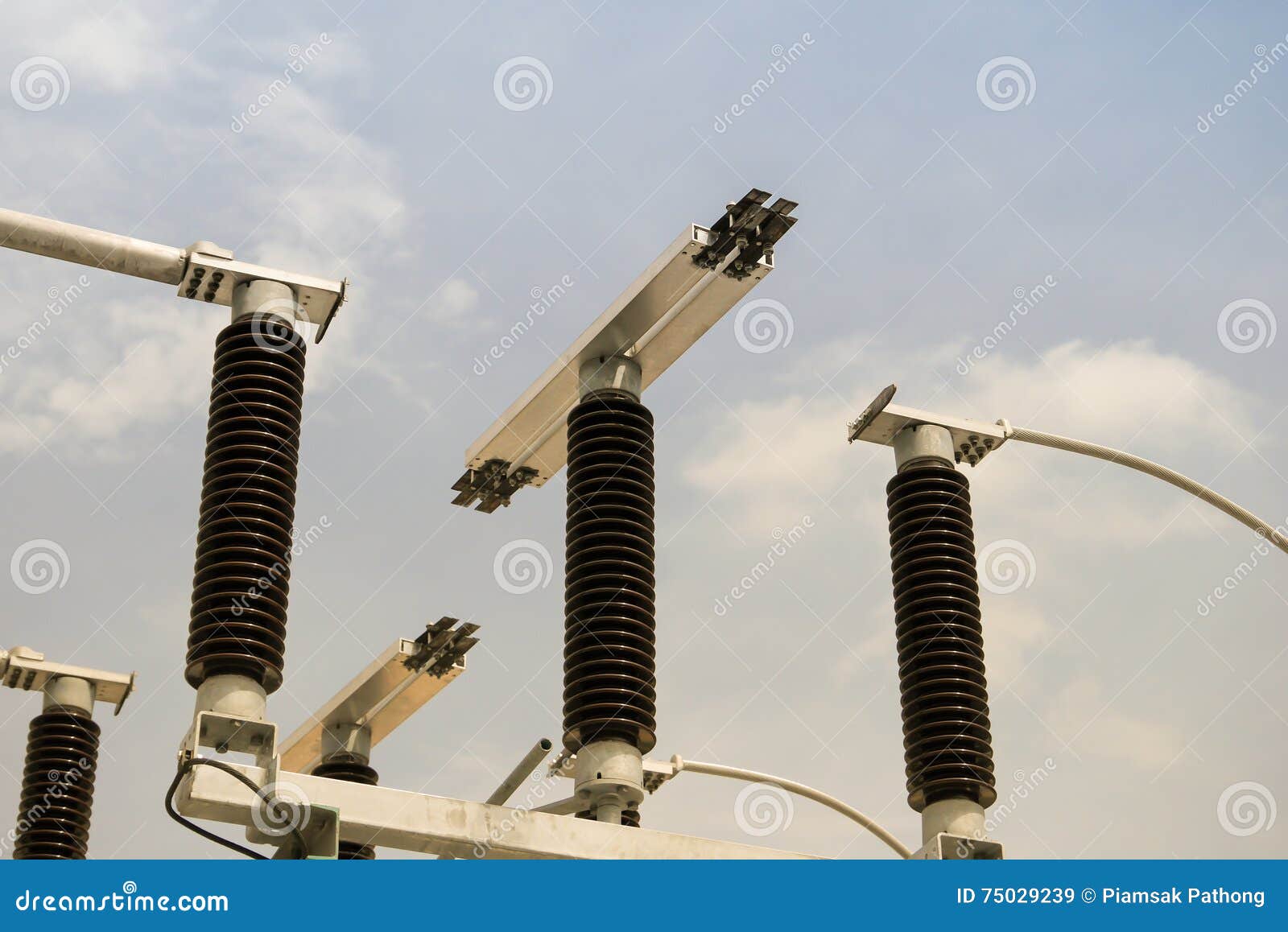 High Voltage Disconnecting Switch Stock Image - Image of network ...