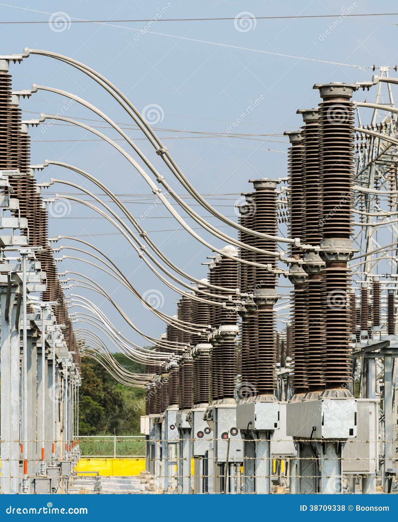 High voltage disconnector stock photo. Image of supply - 38709338