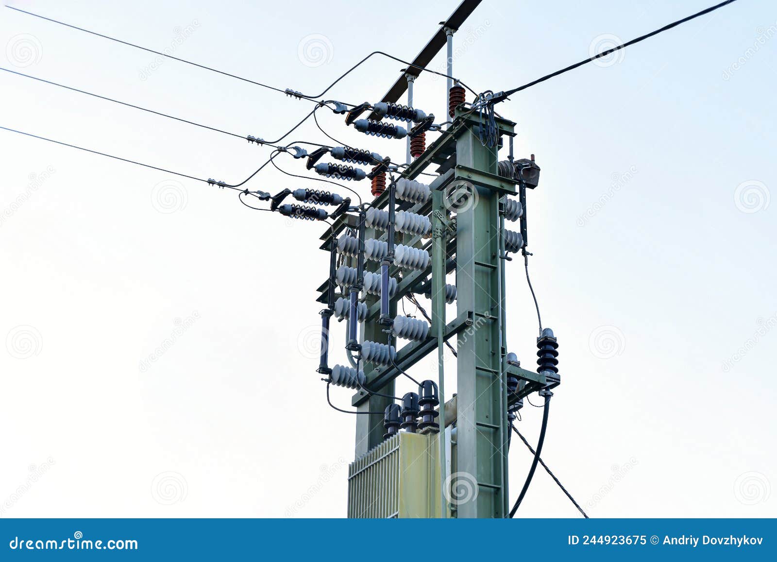 High-voltage Distribution Transformer of Power Lines, Devices and ...