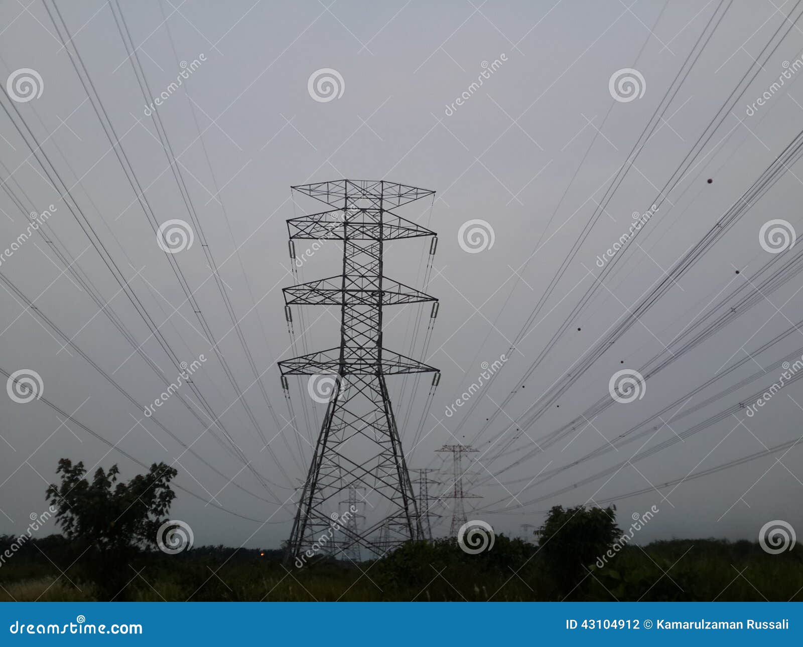 High Voltage Electric Cable Stock Photo - Image of electricity, high ...
